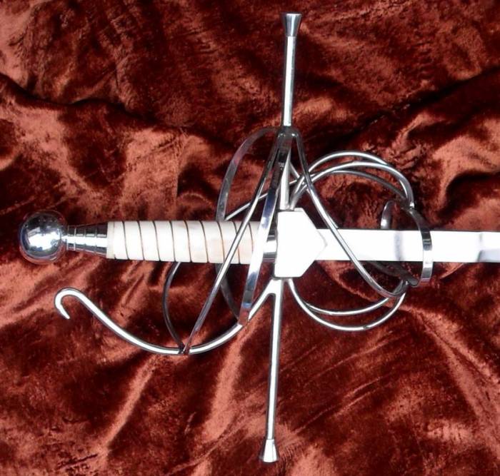 Gallery » Steel Swept Hilt Rapier (Bone Handle) • King of Swords – The ...